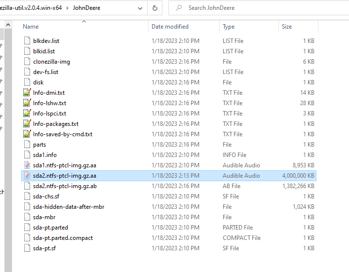 Could not find file '\Info-img-id.txt' · Issue #34 · fiddyschmitt/clonezilla-util · GitHub