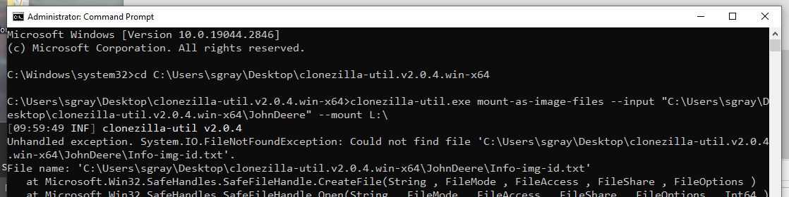 Could not find file '\Info-img-id.txt' · Issue #34 · fiddyschmitt/clonezilla-util · GitHub