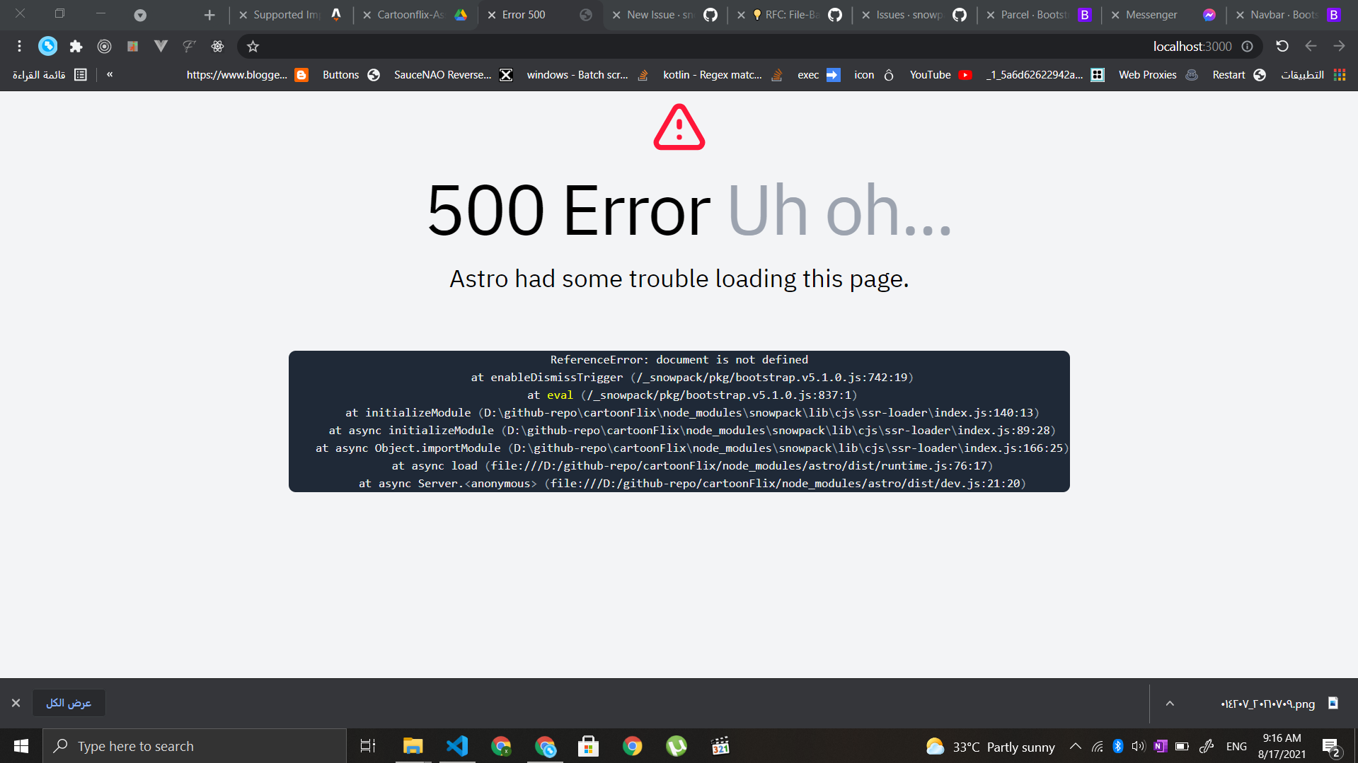 🐛 Bug Import Bootstrap Javascript · Issue 1136 · Withastroastro · Github