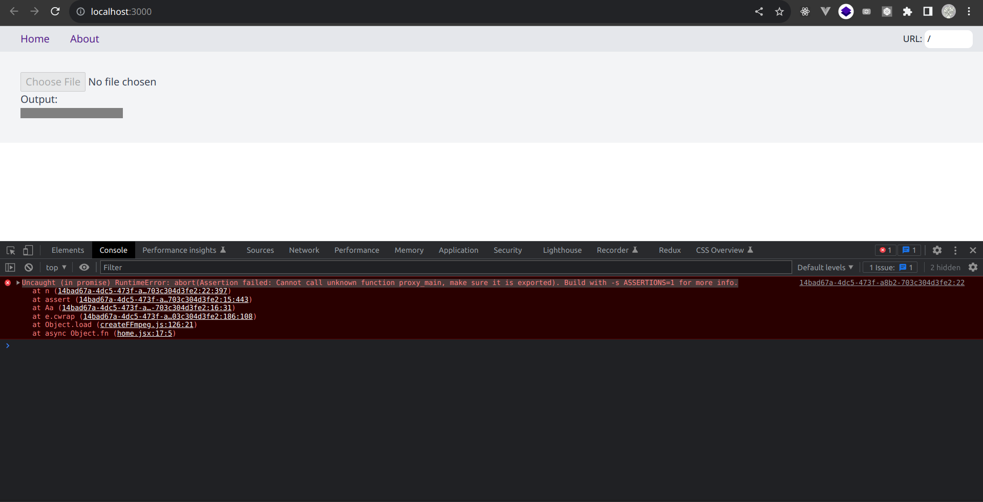 Can T Run Single Thread Version · Issue 385 · Ffmpegwasm Ffmpeg Wasm · Github