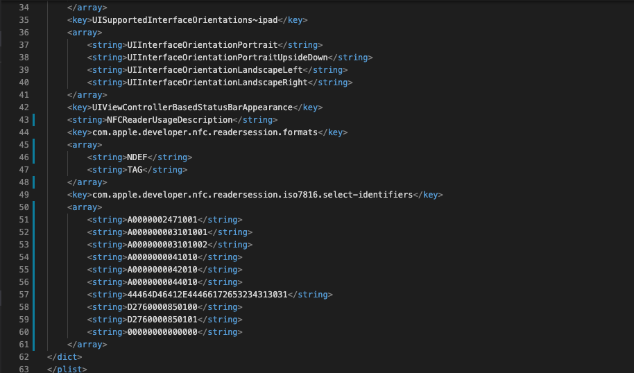 App crash when run on ios 14.1 · Issue #21 · nfcim/flutter_nfc_kit · GitHub