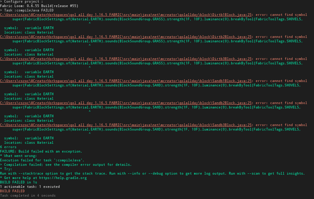 [Bug] MapColor causes a build error · Issue #101 · Goldorion/Fabric-Generator-MCreator · GitHub