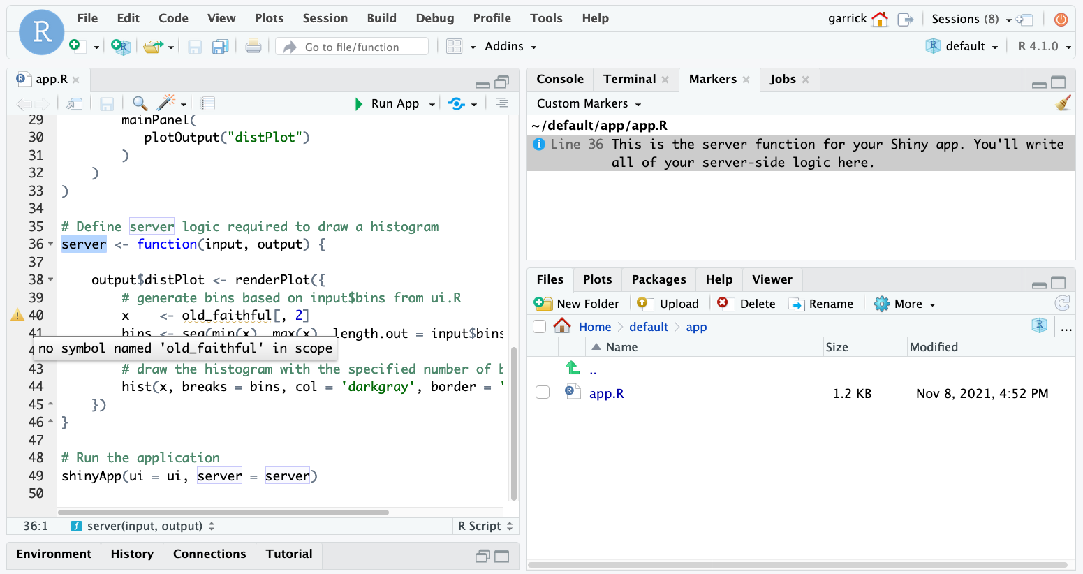 Display source markers in source code pane · Issue #10062 · rstudio/rstudio · GitHub