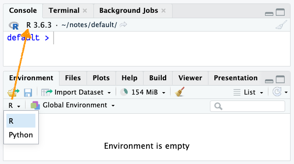 Be able to toggle between R Python consoles · Issue #11613 · rstudio ...
