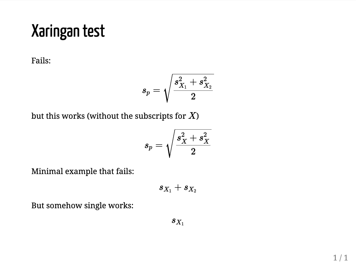 Valid latex fails to render, but correct preview is shown in RStudio · Issue #274 · yihui ...