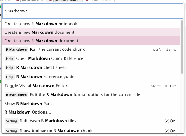 Sort command palette commands in line with menus · Issue #7956 · rstudio/rstudio · GitHub