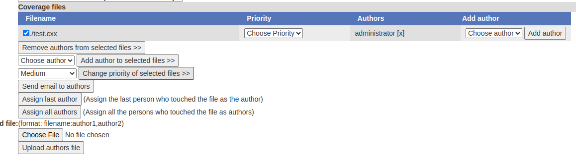 "Change priority of selected files" in form does nothing · Issue #1616 · Kitware/CDash · GitHub