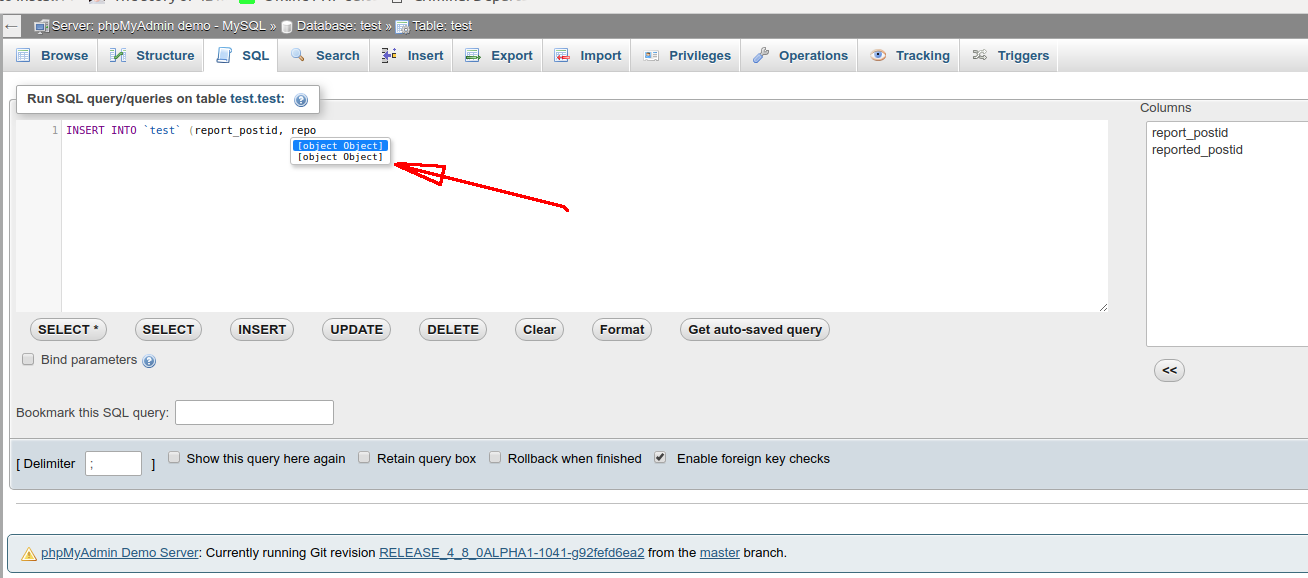 Autocomplete gone berserk · Issue #14573 · phpmyadmin/phpmyadmin · GitHub