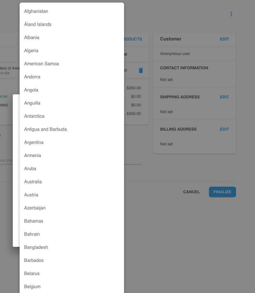 Add autocomplete for country selection · Issue #3441 · saleor/saleor · GitHub