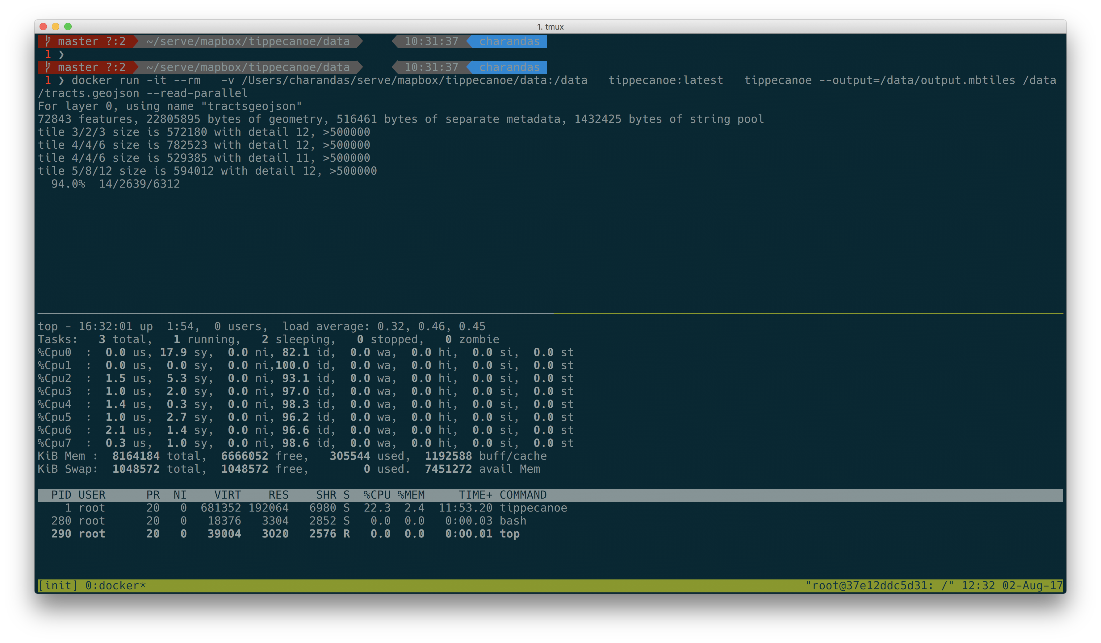 Use all cores? · Issue #413 · mapbox/tippecanoe · GitHub