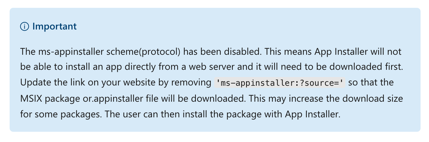 app installer error codes · Issue #271 · MicrosoftDocs/msix-docs · GitHub
