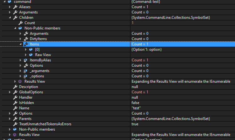 Referencing the Command.Options property before adding a global option causes Command.Options to ...
