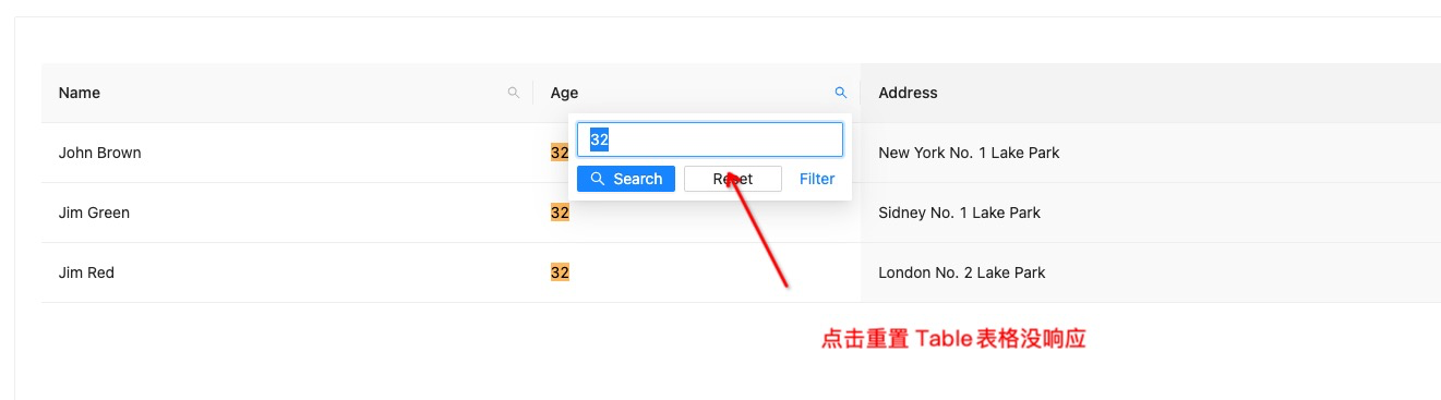 clearFilters is not working on Table component · Issue #34109 · ant ...