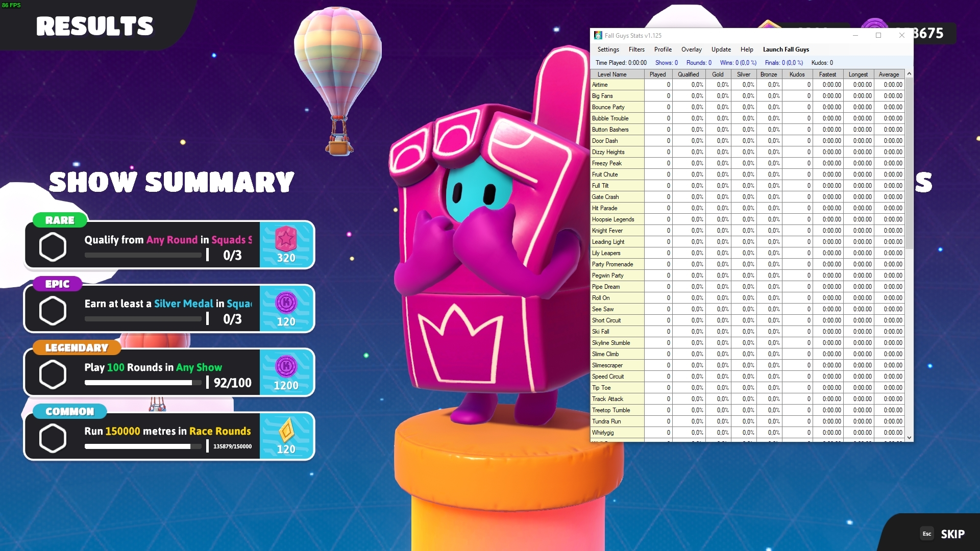 None of my stats are tracking · Issue #128 · ShootMe/FallGuysStats · GitHub