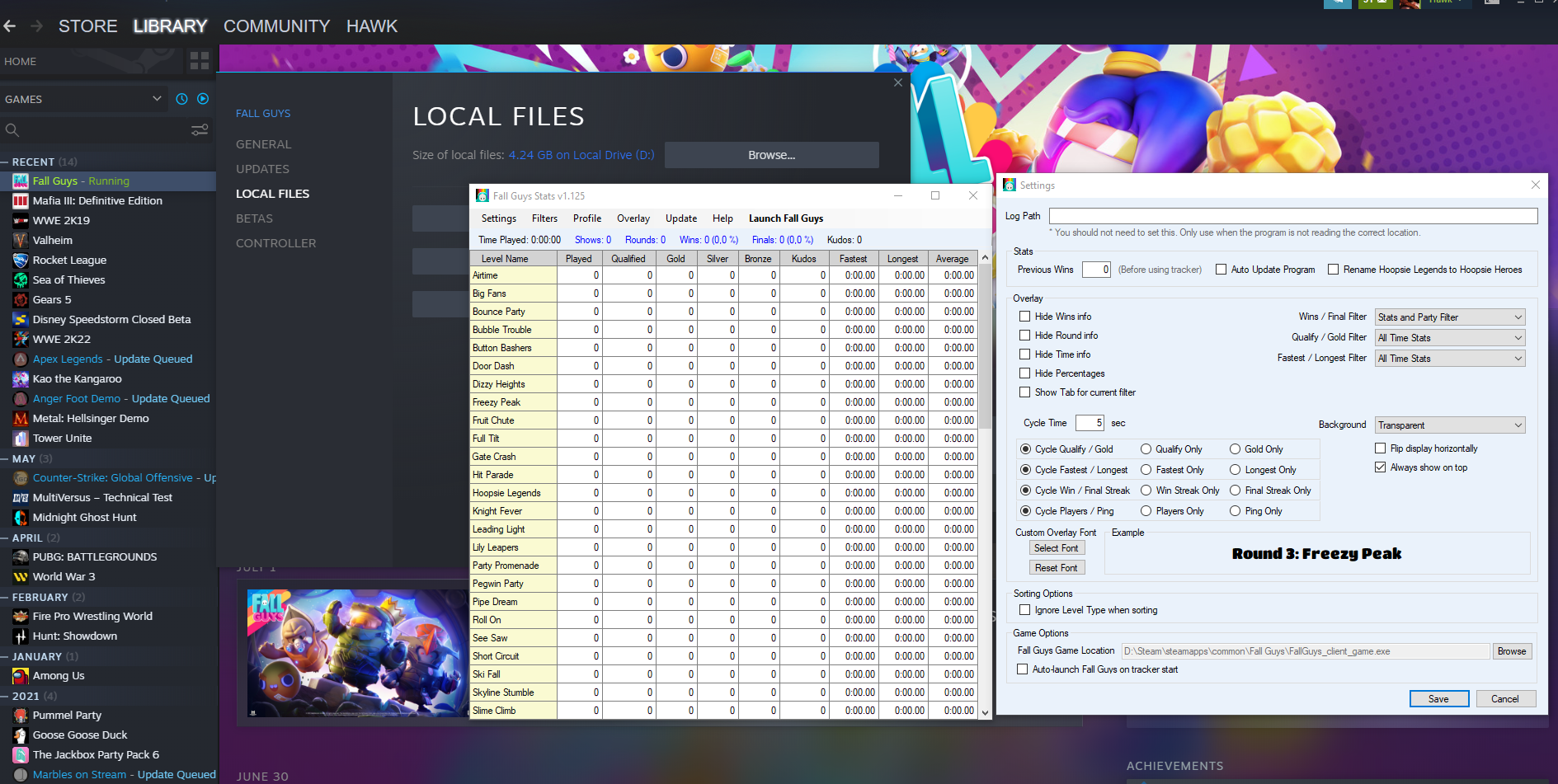 None of my stats are tracking · Issue #128 · ShootMe/FallGuysStats · GitHub