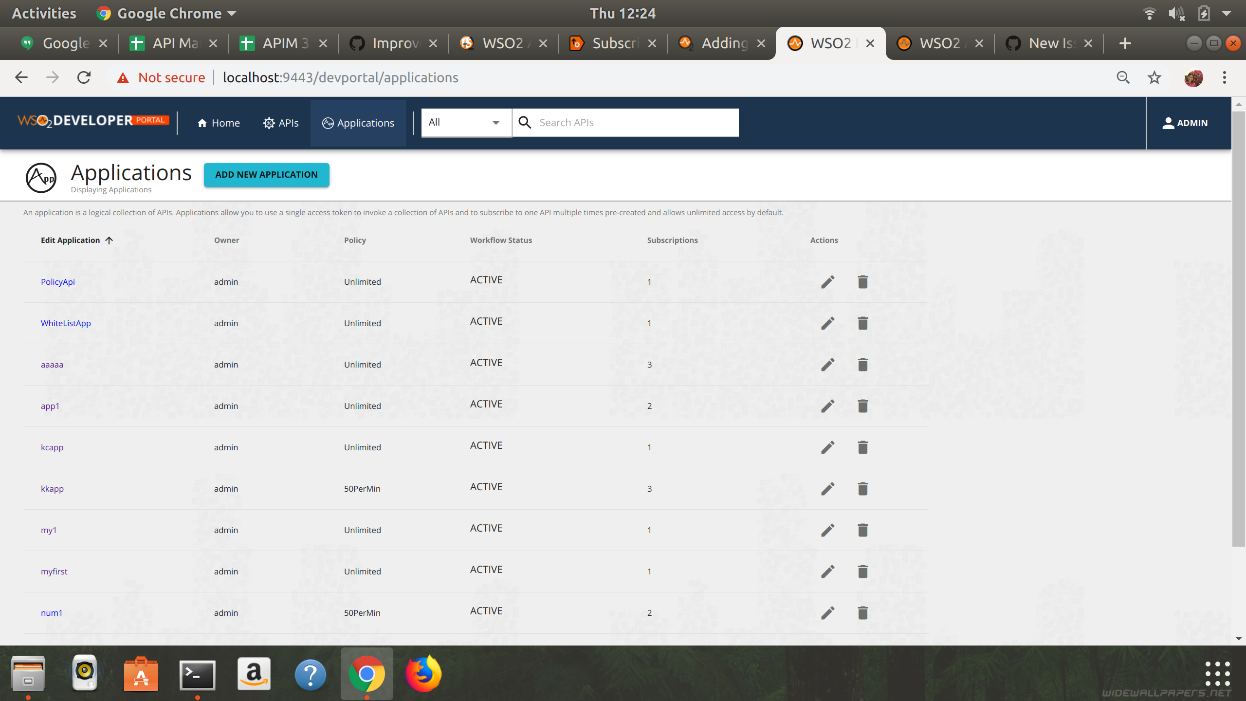 [Devportal] Applications are not in order · Issue #6180 · wso2/product-apim · GitHub
