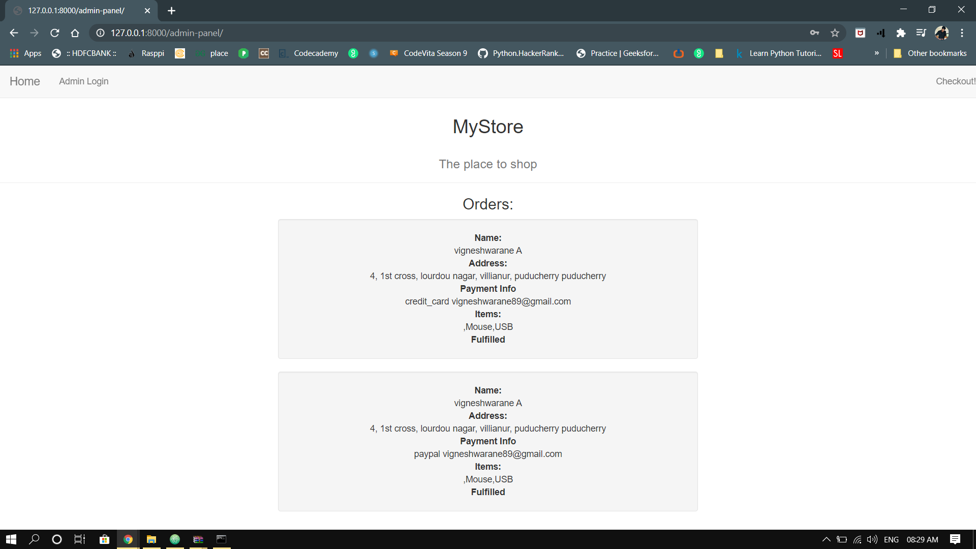 GitHub - vigneshwarane89/simpleStore