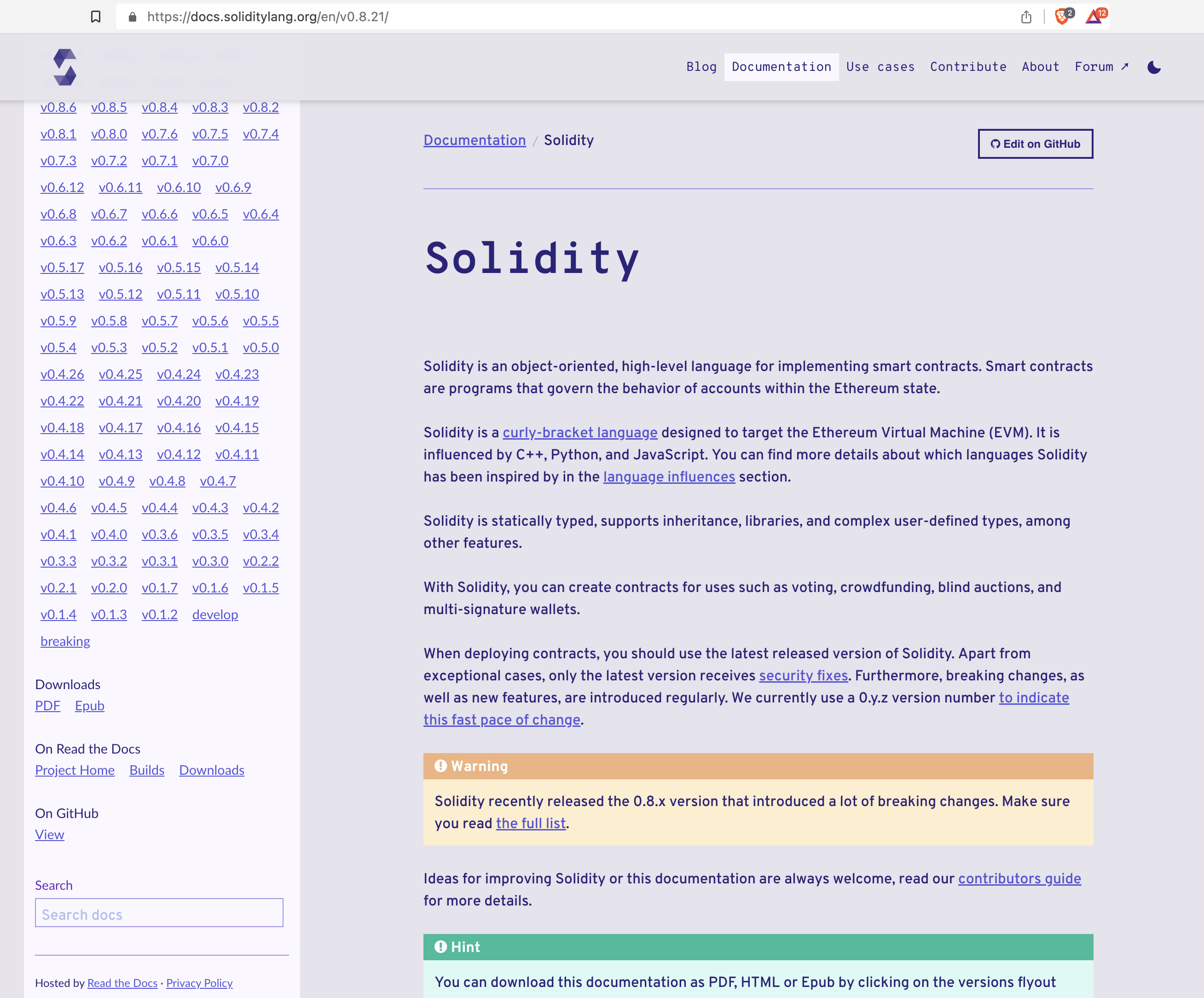 Docs Website Versions Menu Not Scrollable Overflow Preventing Ability To Close · Issue 