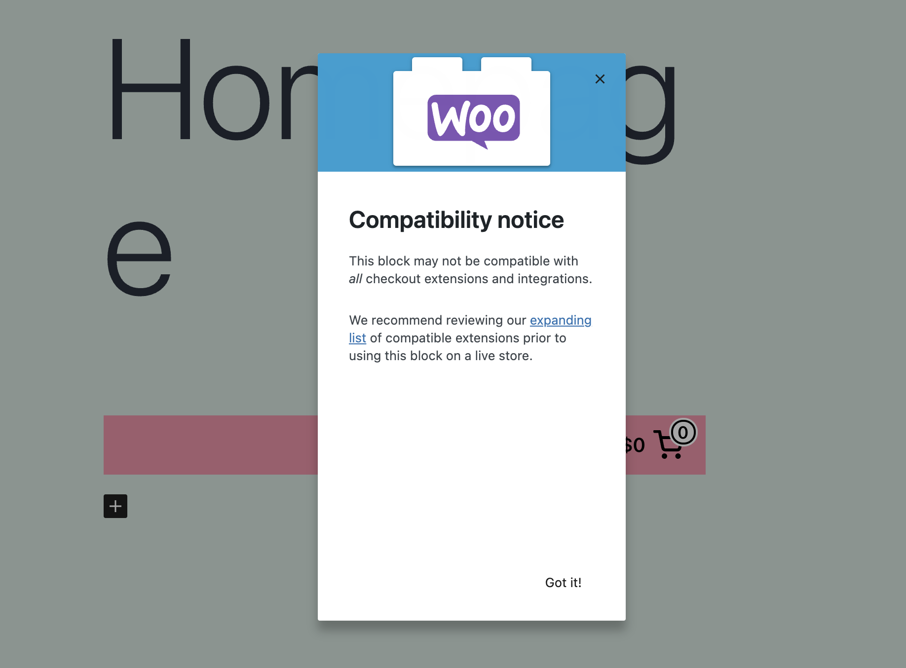 Compatibility notice styles are missing in the Site Editor · Issue ...