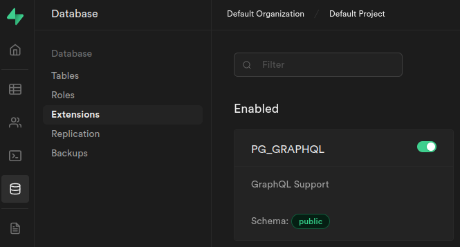 extension "pg_graphql" does not exist · Issue #7518 · supabase/supabase ...