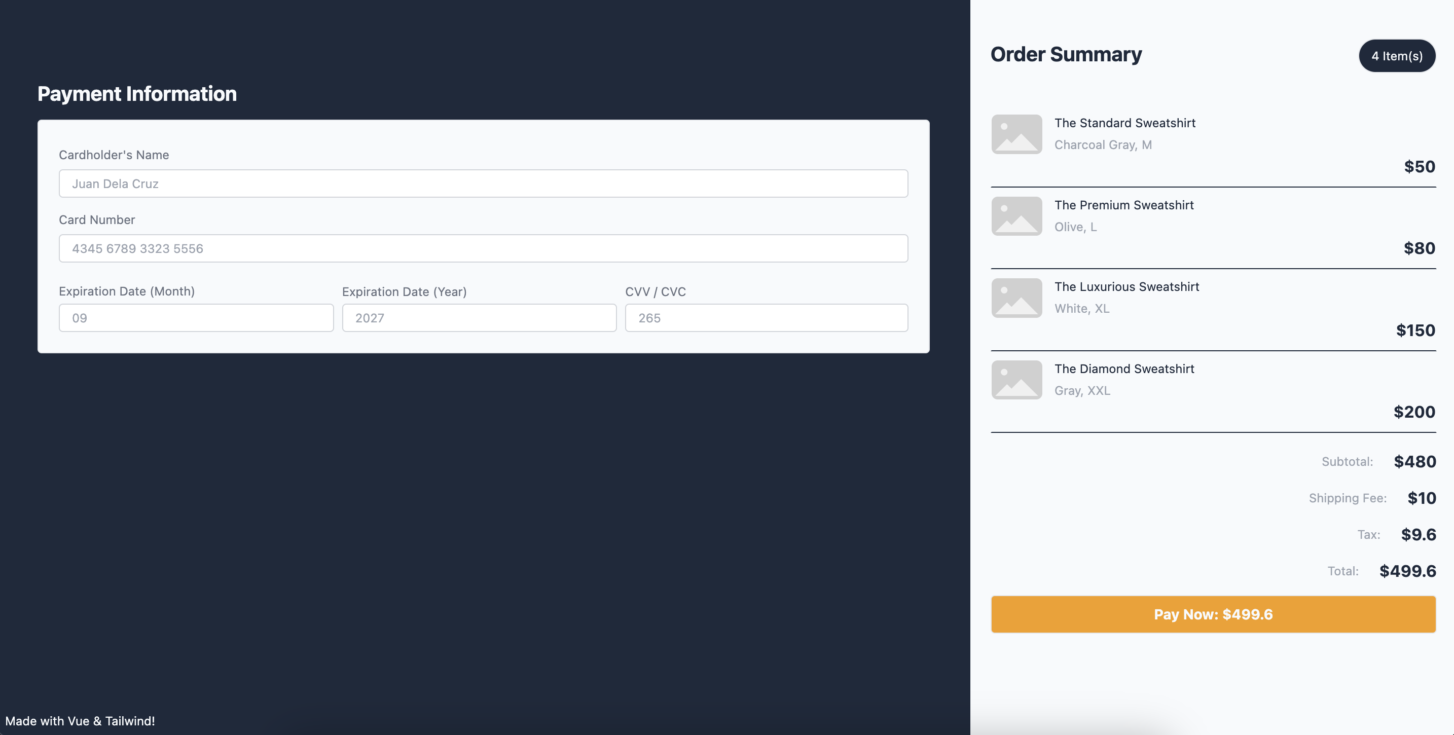 GitHub - ptk666/vue_checkout_form