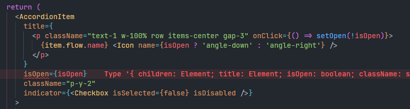 [BUG] - ` ` does not have `isOpen` prop typing despite being mentioned in docs · Issue #1396 ...
