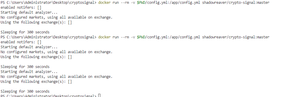running problem · Issue #470 · CryptoSignal/Crypto-Signal · GitHub