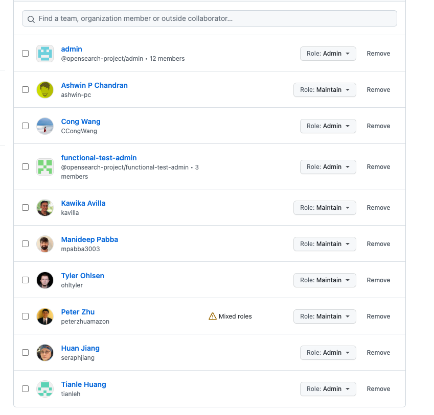 Baseline MAINTAINERS, CODEOWNERS, and external collaborator permissions ...