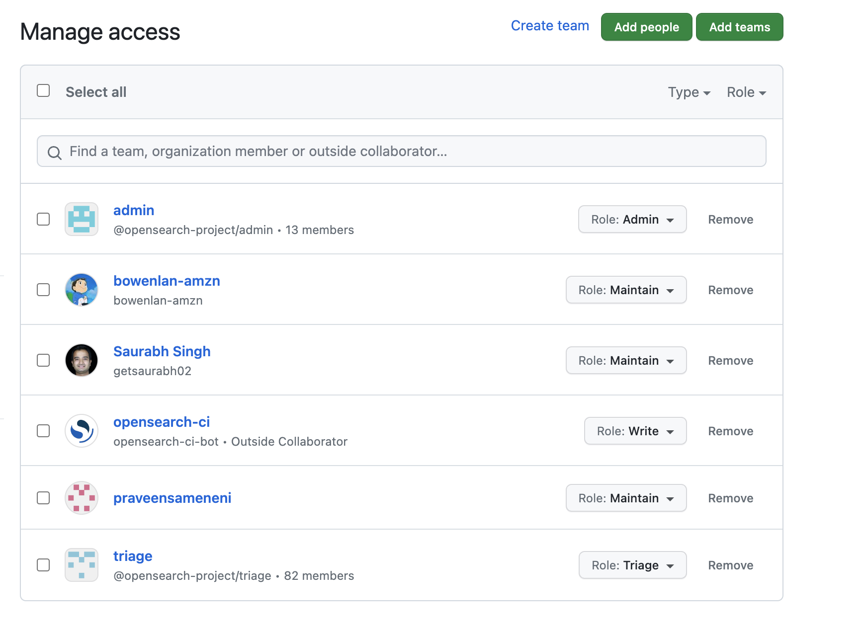 Baseline MAINTAINERS, CODEOWNERS, and external collaborator permissions ...