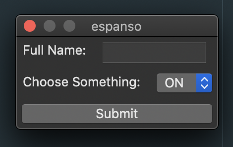 FEATURE: Form Labels · Issue #468 · espanso/espanso · GitHub