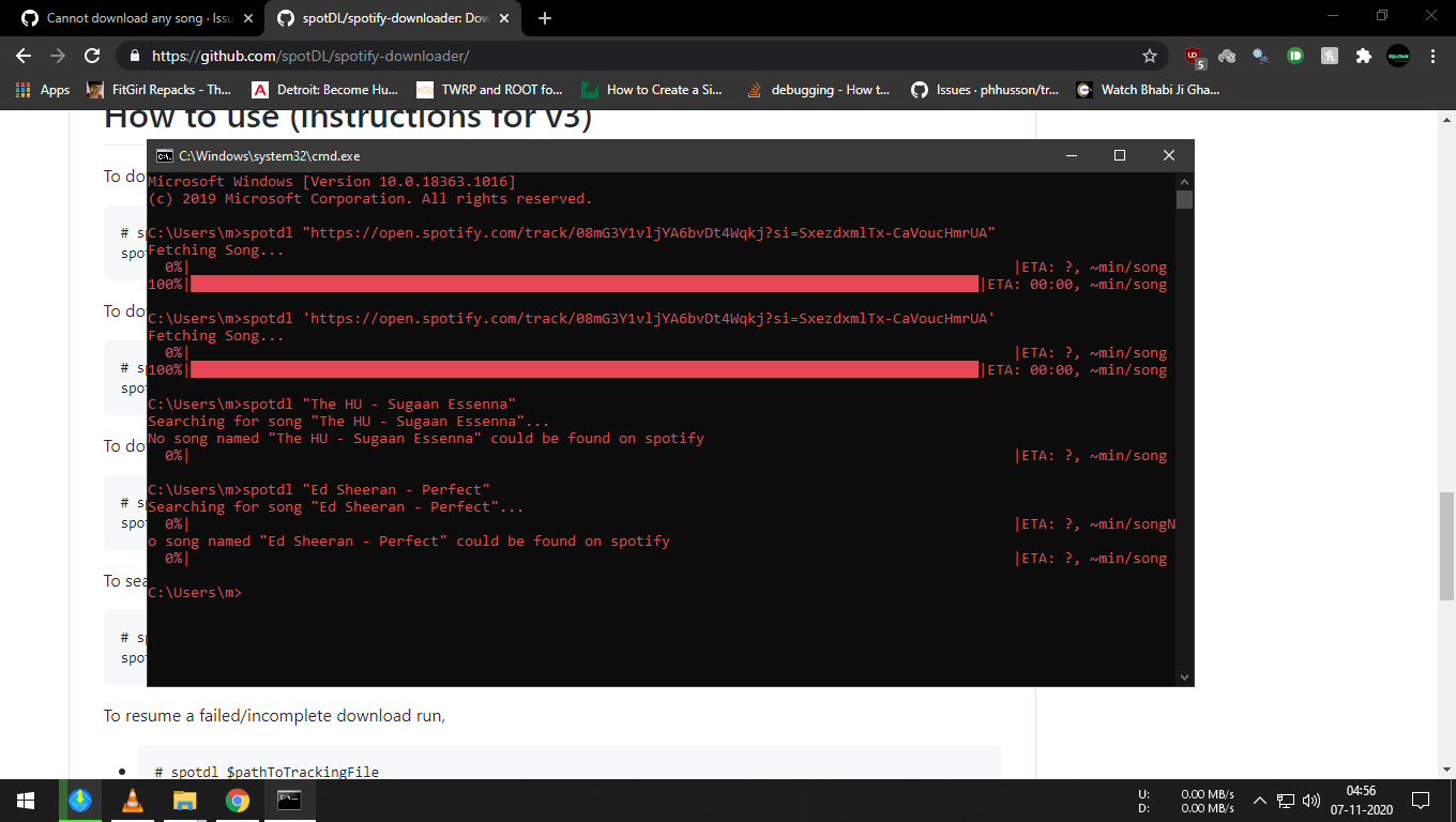 Cannot download any song · Issue #971 · spotDL/spotify-downloader · GitHub