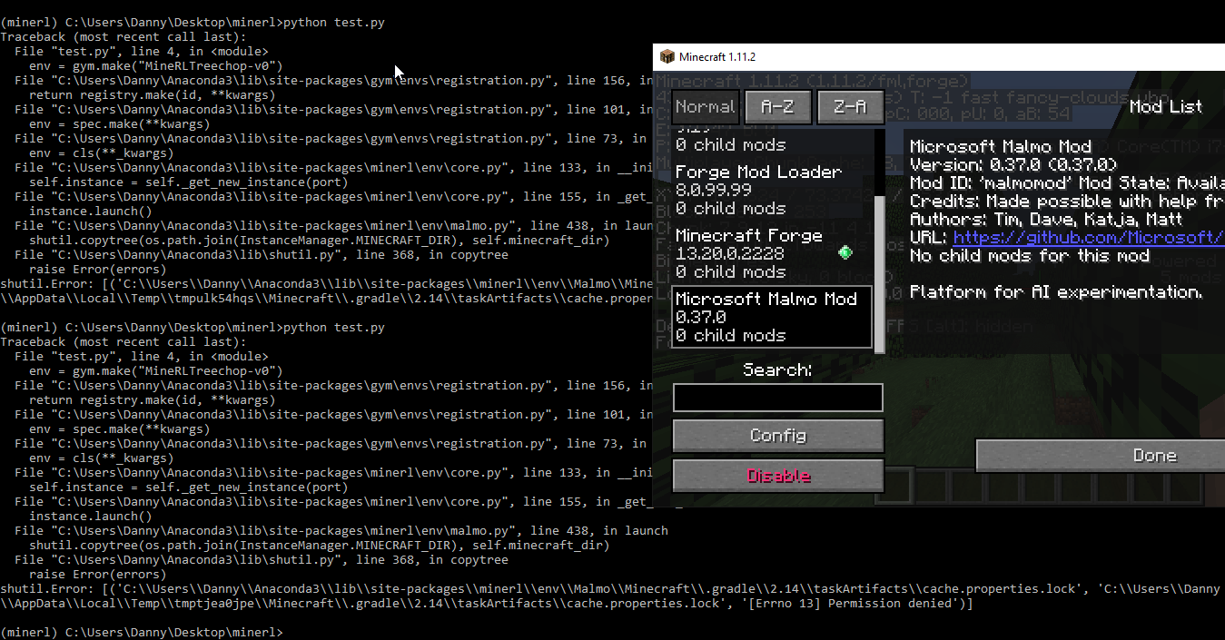 build failed? · Issue #278 · minerllabs/minerl · GitHub