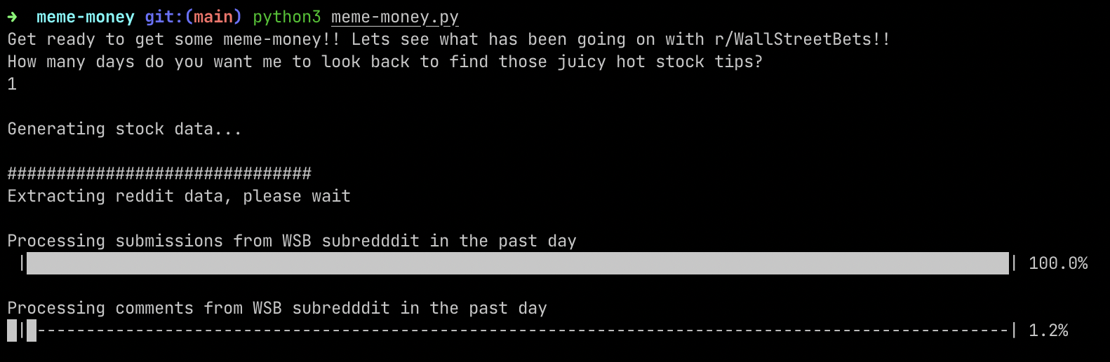 GitHub - Tom-Shaffer/meme-money: Python project which allows users to ...