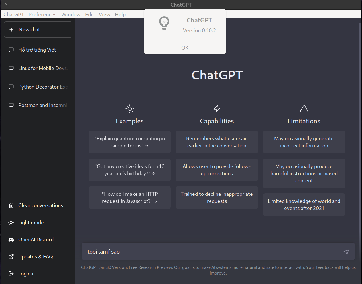 [Bug] Chat box does not respect non-English keyboard. · Issue #291 · lencx/ChatGPT · GitHub