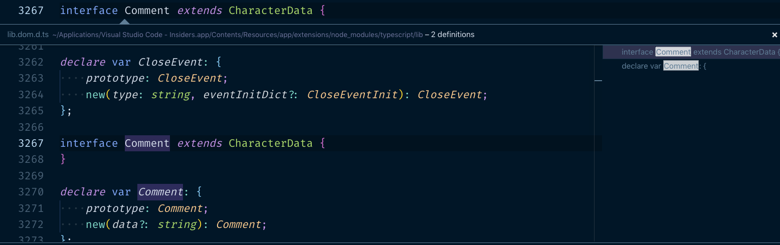 F2 Refactoring You Cannot Rename Elements That Are Defined In The Standard Typescript Library