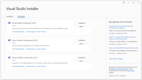Visual Studio Community 16.2.5 is getting lost after flutter desktop ...
