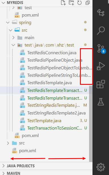 The vscode breakpoint panel cannot be fully expanded, and the vertical scroll bar is always ...