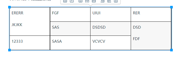 After copying cross-row and cross-column table data from Microsoft ...