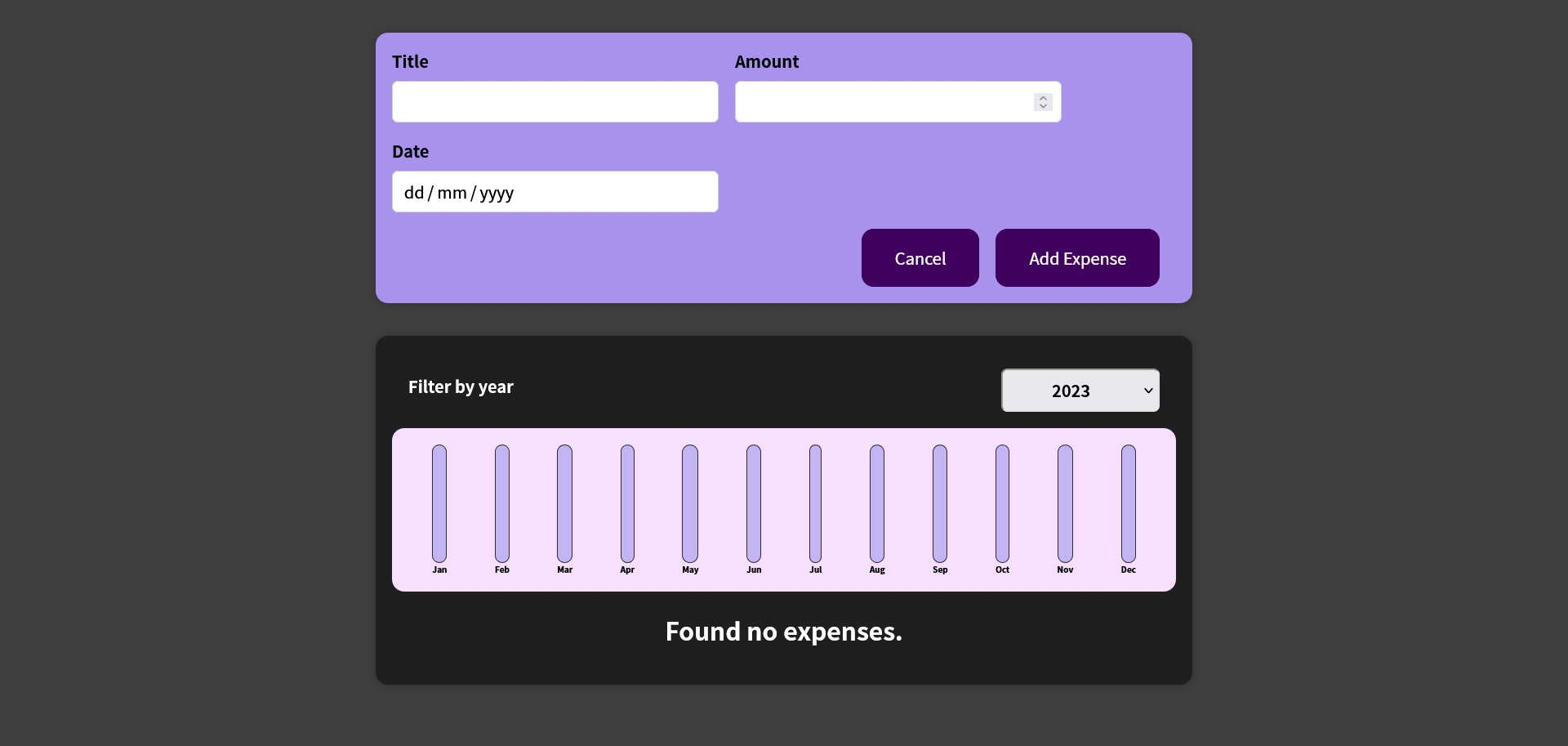 GitHub - sagarmittal1/react-expense-tracker: Basic React app to keep track of expenses
