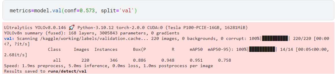Discrepancy between console output and plots for validation dataset · Issue #4125 · ultralytics ...