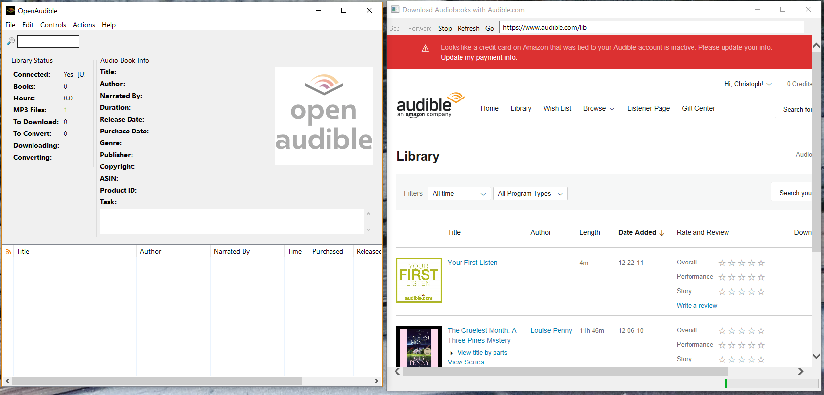 connecting to library don't work with audible.de · Issue #55 · openaudible/openaudible · GitHub
