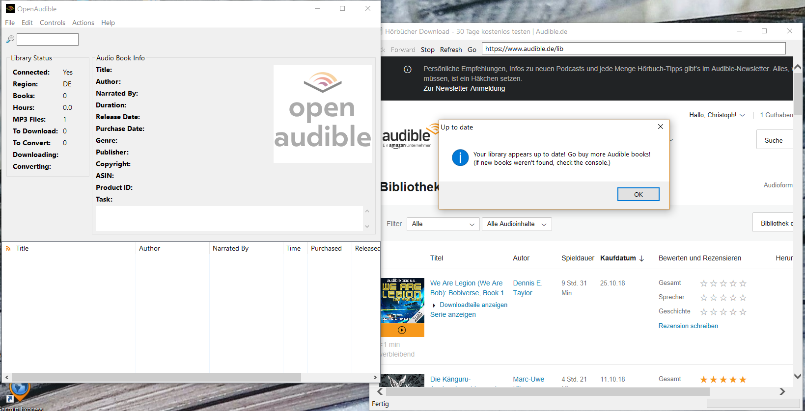connecting to library don't work with audible.de · Issue #55 · openaudible/openaudible · GitHub