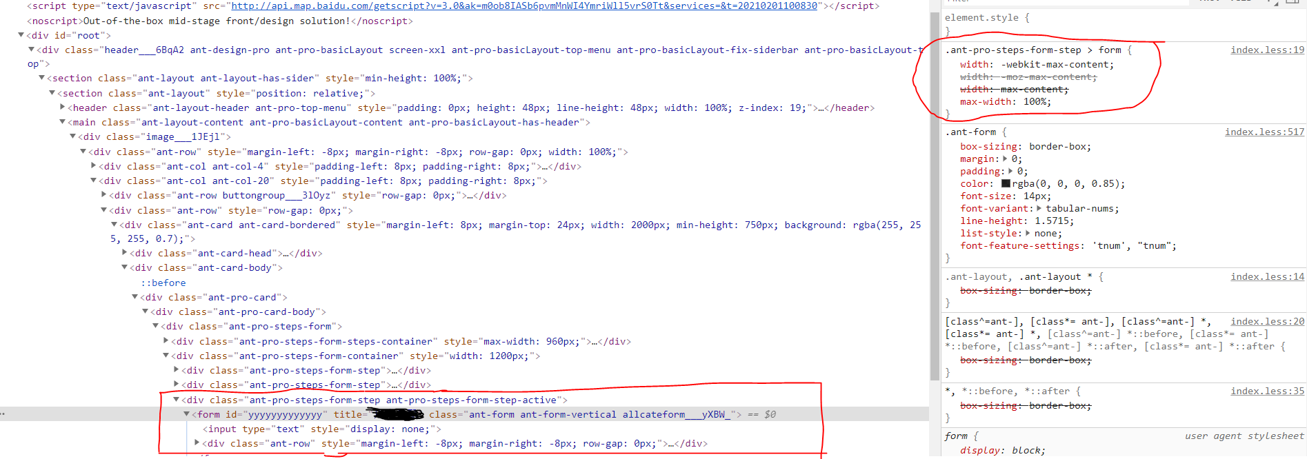 🧐[问题]ProForm如何设置表单区域宽度为固定值 · Issue #8248 · ant-design/ant-design-pro · GitHub