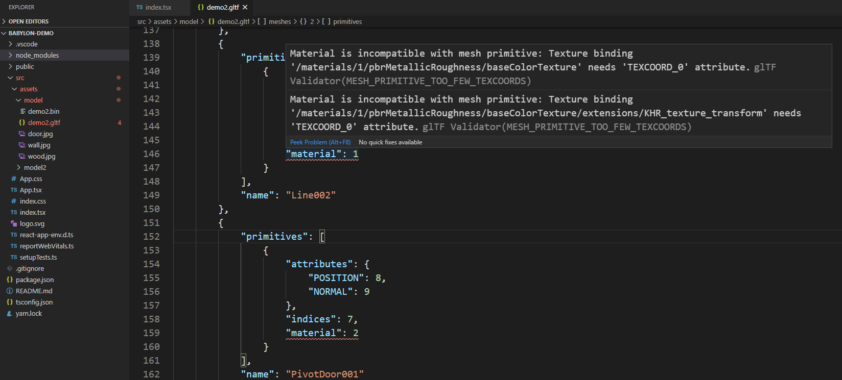 error:Material is incompatible with mesh primitive · Issue #1981 · KhronosGroup/glTF · GitHub