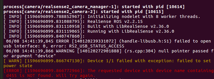 It Support Realsense D455 Now Issue 1320 Intelrealsense Realsense