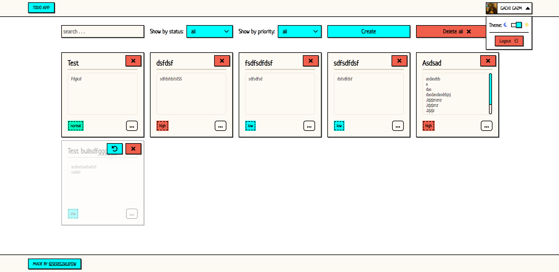 GitHub - seregskupow/react-todo