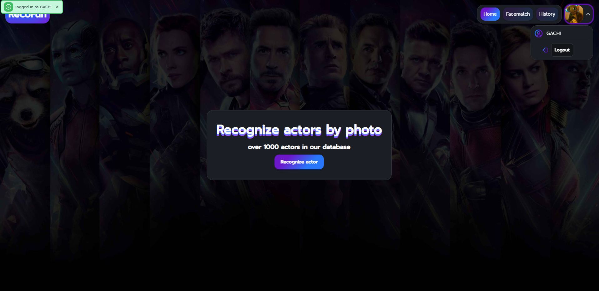 GitHub - seregskupow/face-recognition-app