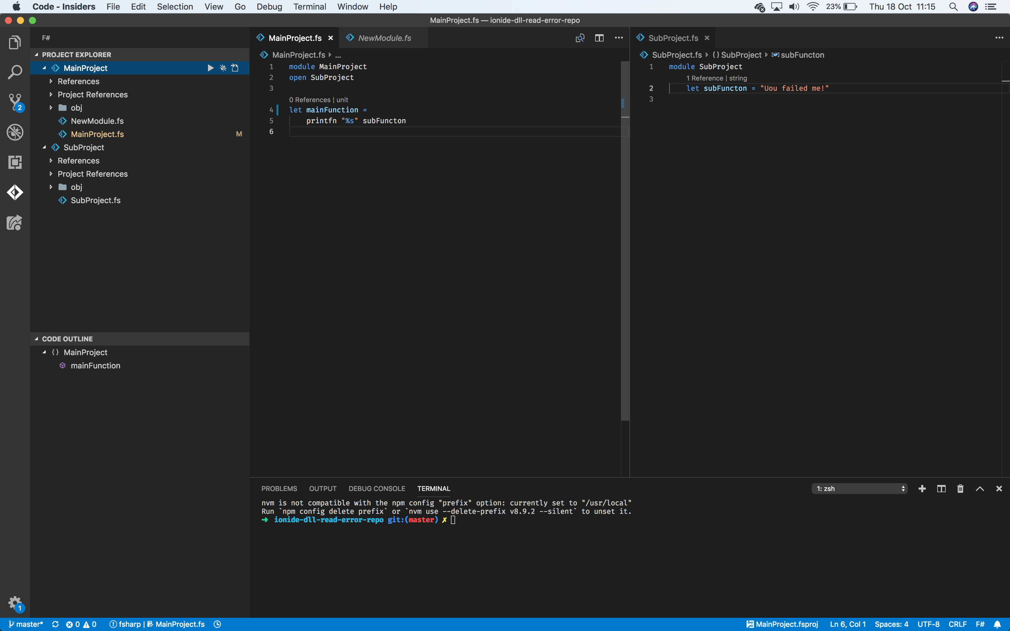 "Problem reading assembly" after `dotnet build` succeeds · Issue #924 · ionide/ionide-vscode ...