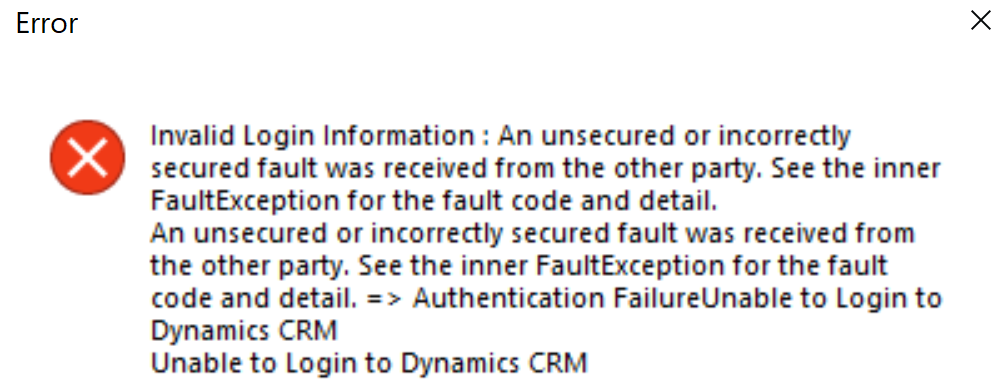 Unable To Login To Dynamics Crm · Issue 990 · Mscrmtoolsxrmtoolbox
