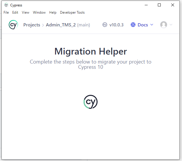 After Continue The Migration Helper Keep Eternal Loading · Issue 22204 · Cypress Iocypress 